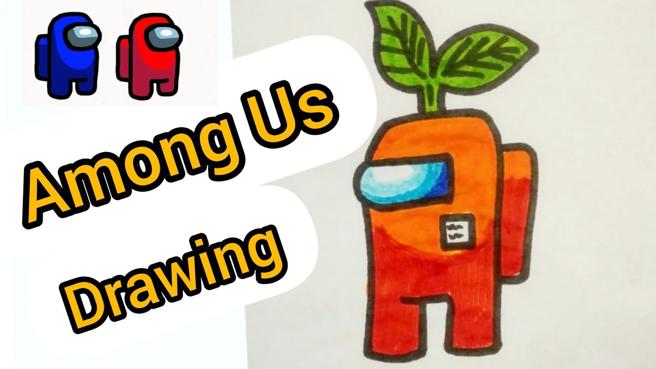 How to draw Among Us/ step by step/ Star Kids Art And Craft/ - YouTube