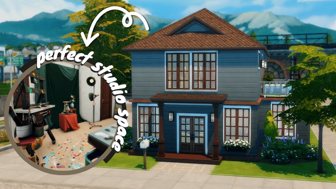 Creating an Artist's Dream Home with the Artist Studio Kit 🎨🖌️ | Sims 4 ...