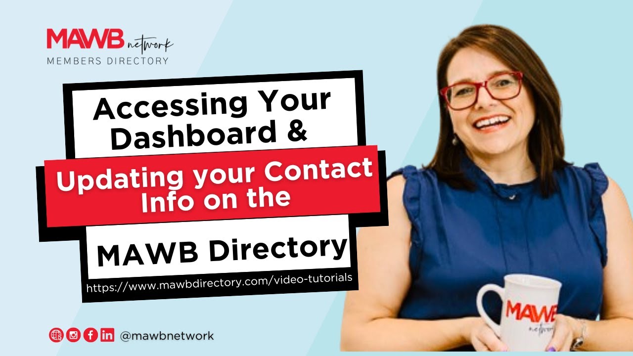 MAWB Directory: Accessing Your Dashboard & Updating your Contact Info ...