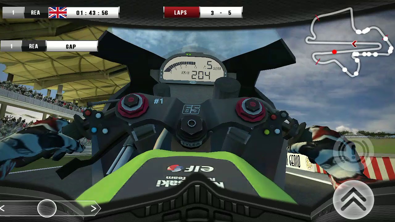 WSBK mobile game ZX10r sapang circuit | molidas CH - YouTube