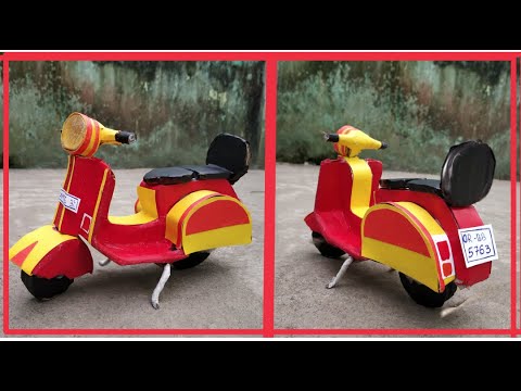 DIY scooter / How to make a scooter from cardboard at home/by Dev - YouTube