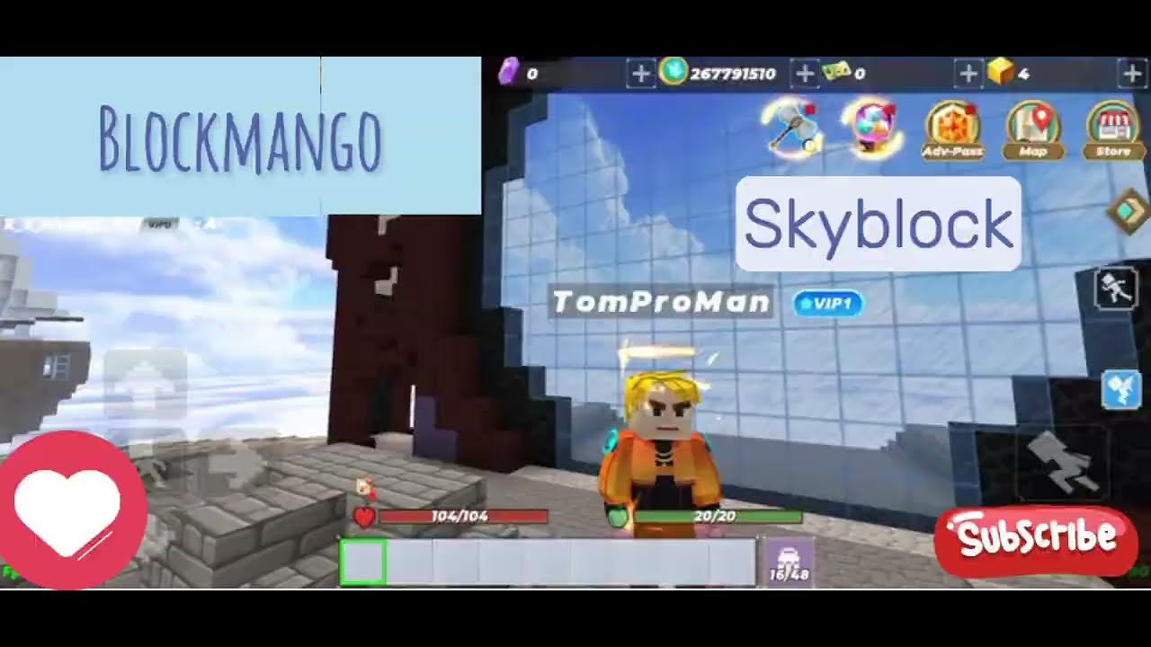 My first video about Blockman Go Skyblock! - YouTube