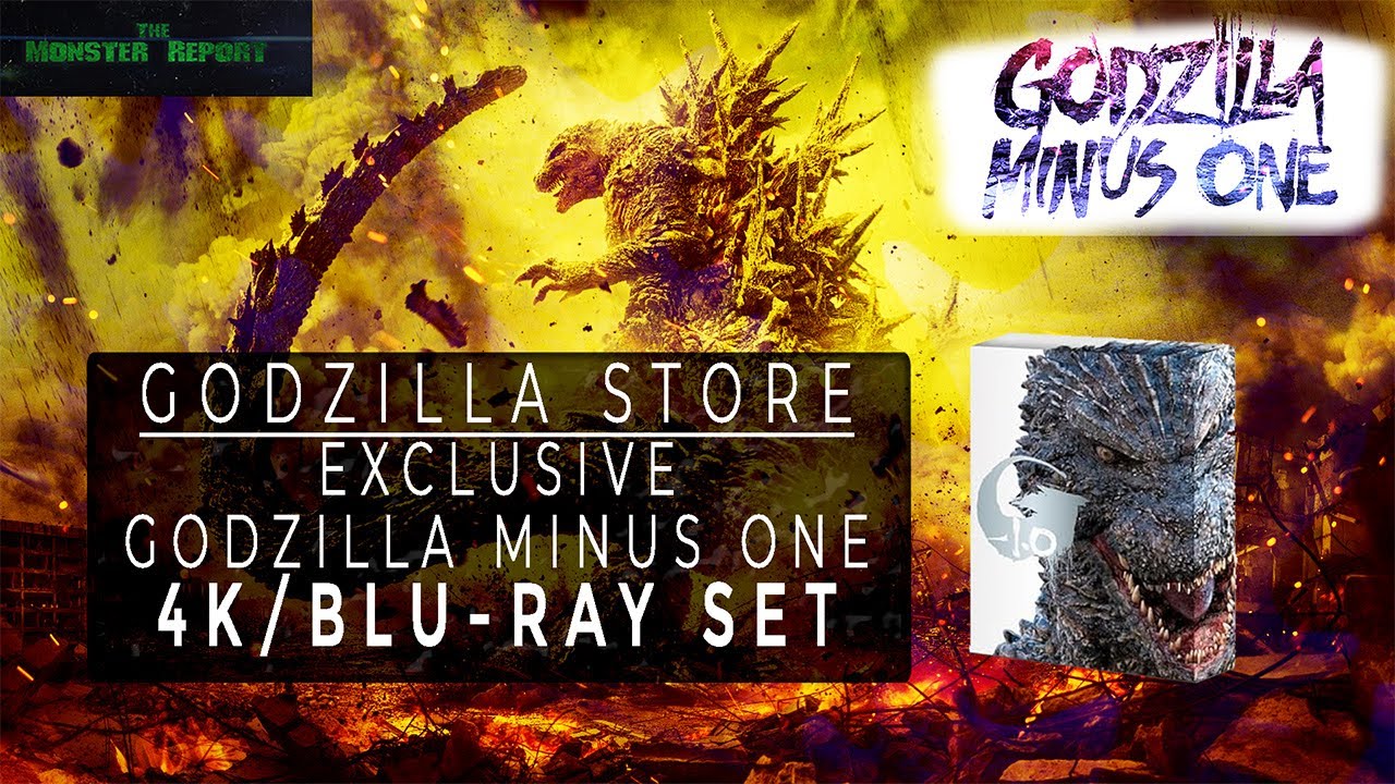 Godzilla Minus One Godzilla Store Exclusive 4K Blu-Ray Set - YouTube