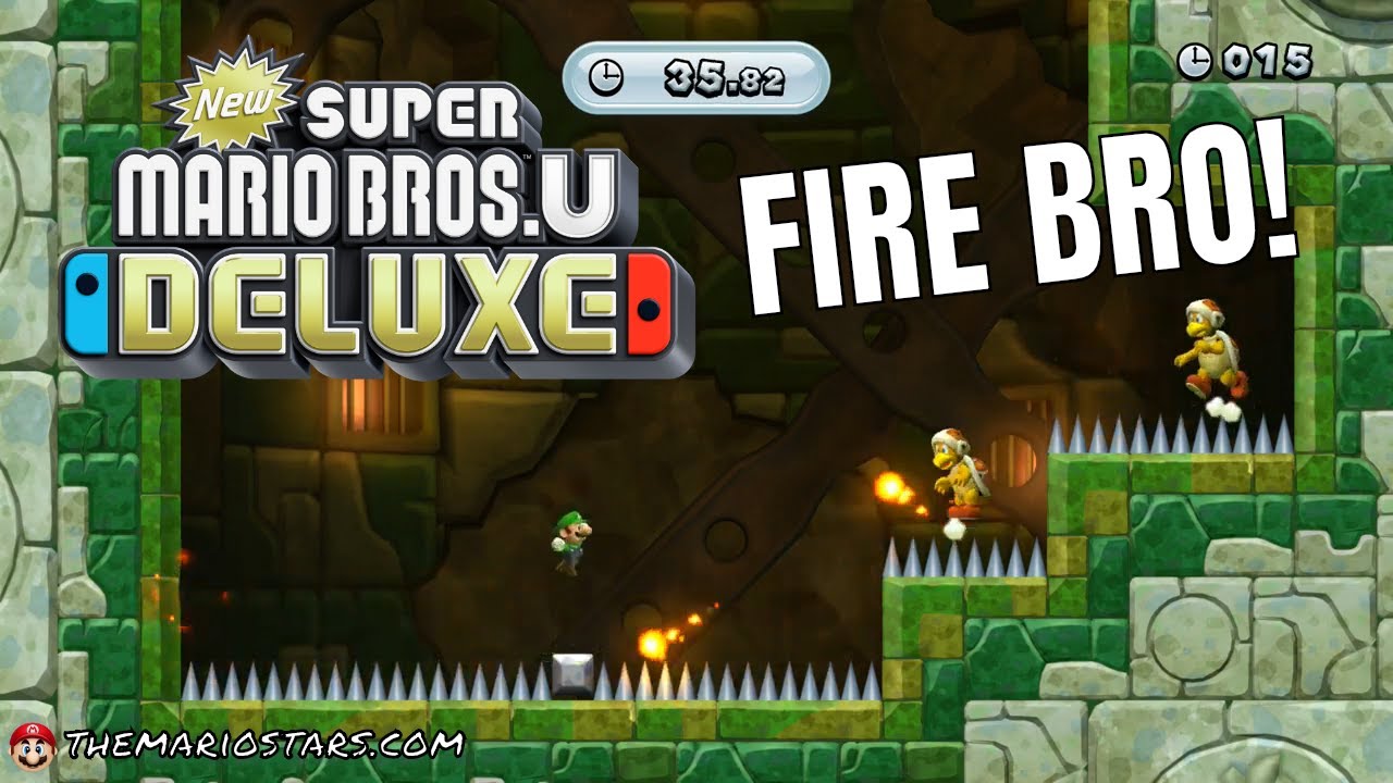 FIRE BRO! - New Super Mario Bros u Deluxe - NSMBUD - Gold - YouTube