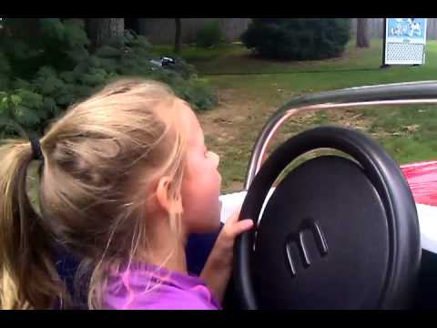 Eva's first driving lesson with awesome music - YouTube