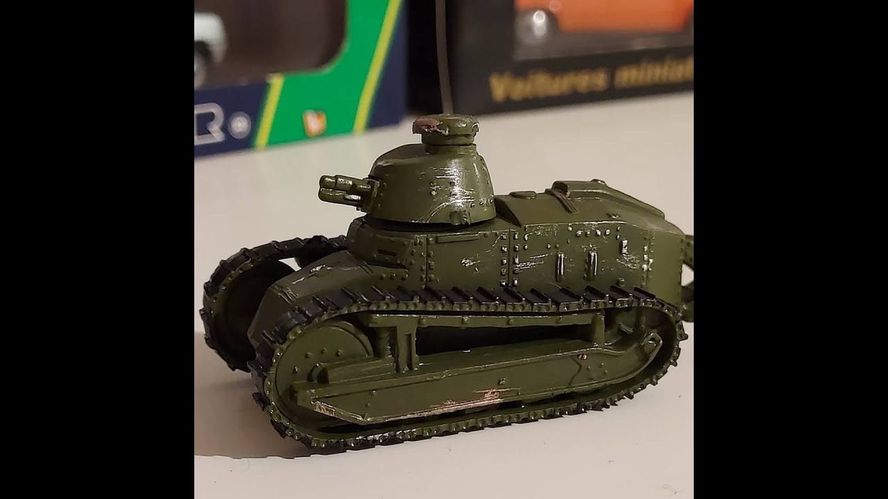 Renault FT 17 model kit 1/72 - YouTube