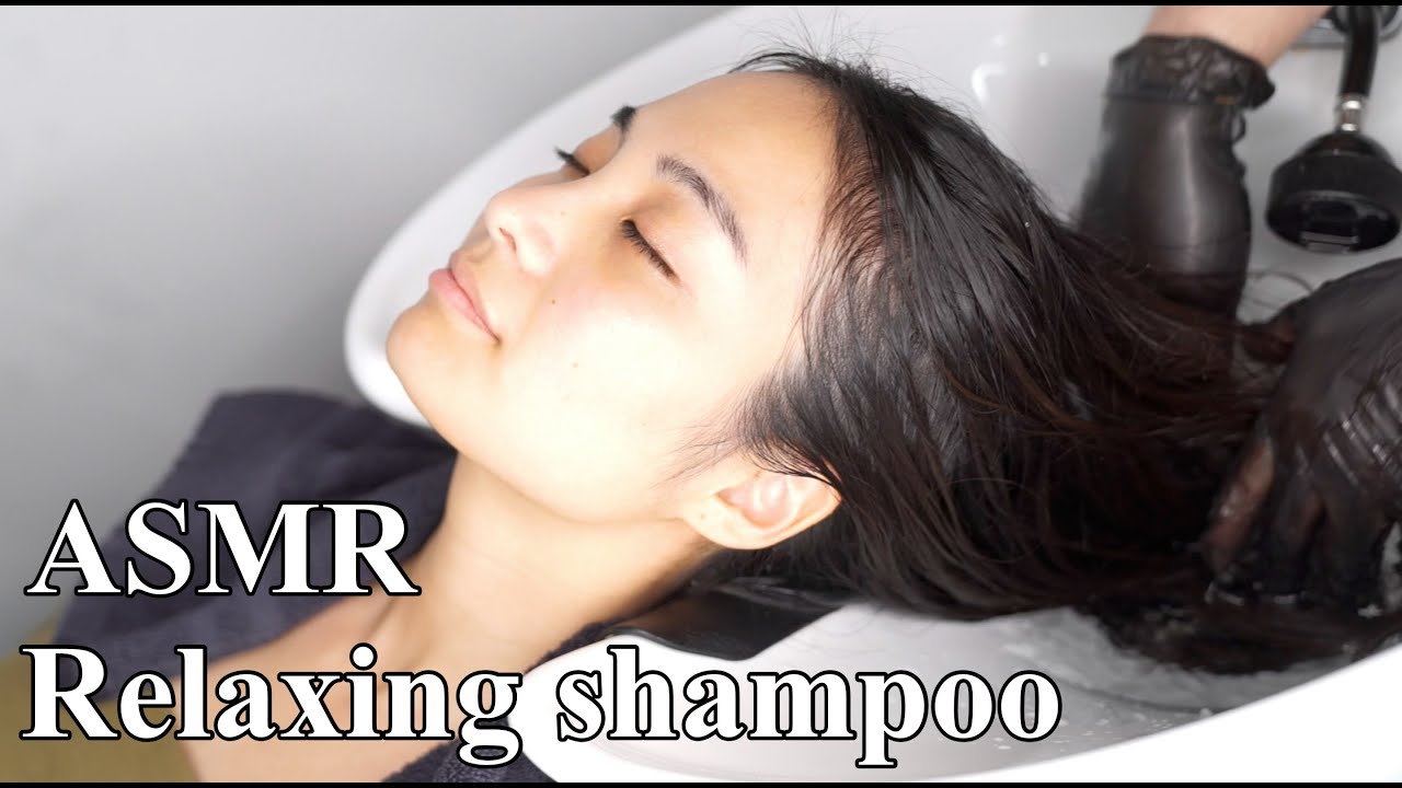 [ASMR] Relaxing Shampoo & Massage With Water Sounds (No Talking) - YouTube