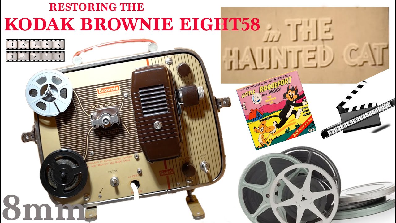 KODAK BROWNIE EIGHT58 PROJECTOR | 8mm FILM | RESTORED #8mm #Kodak # ...