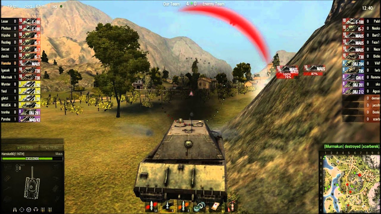 World of Tanks [116th] EU Clan Wars Battle 15/10/2011 - Mines - YouTube