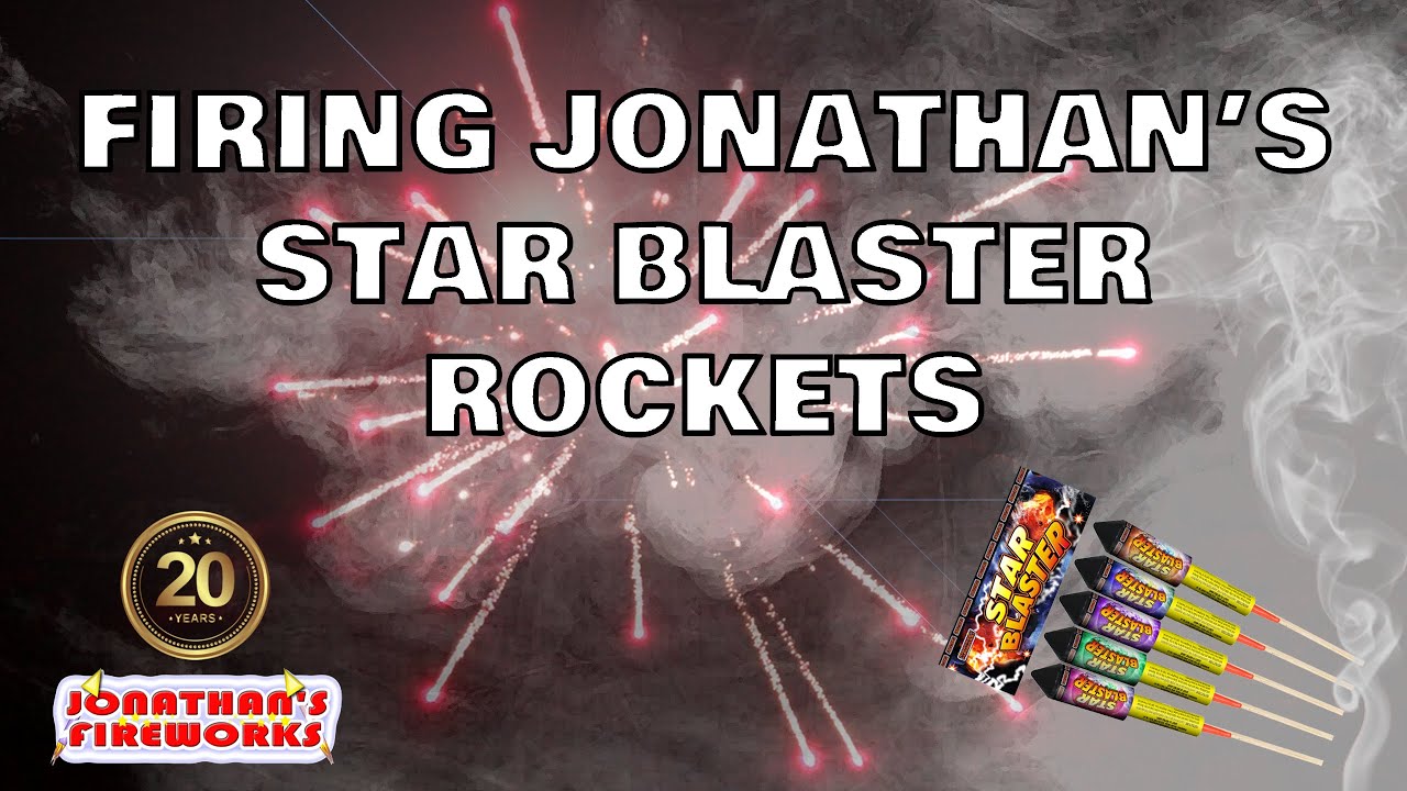 Firing Star Blaster Rockets by Jonathan's Fireworks. - YouTube