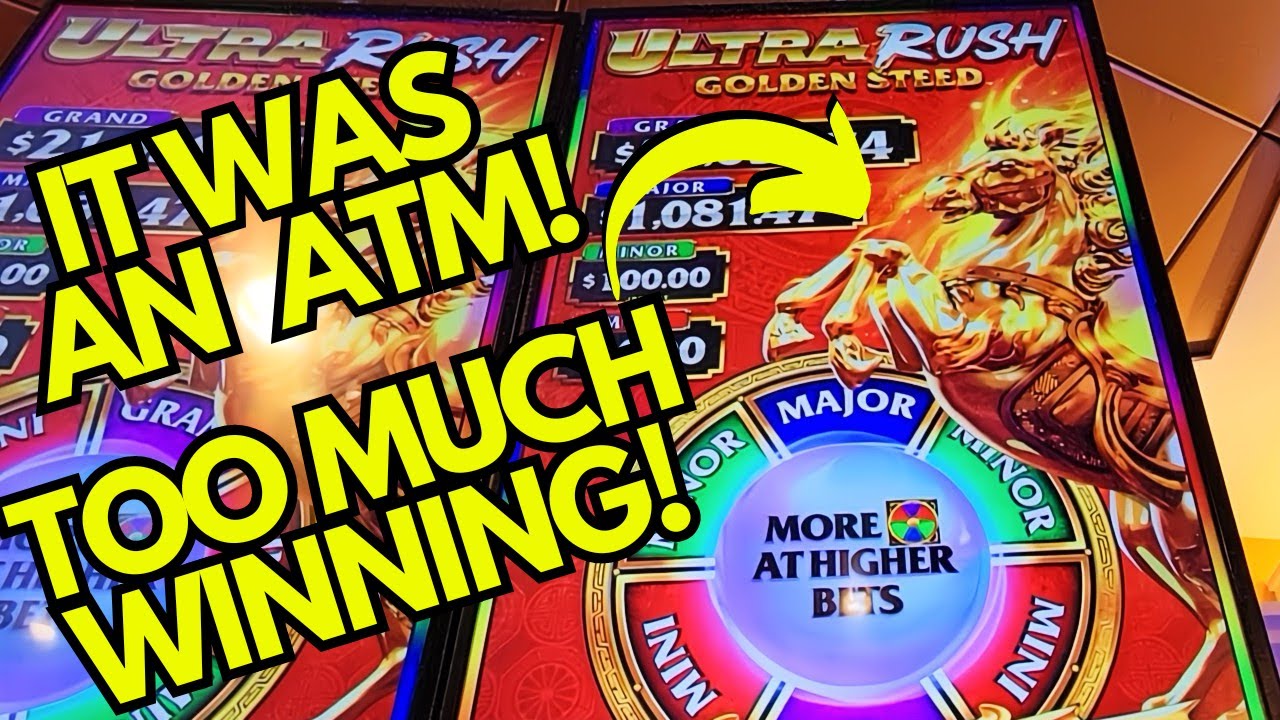 I WON SO MUCH MONEY on ULTRA RUSH GOLDEN STEED SLOT MACHINE + FU LU ...