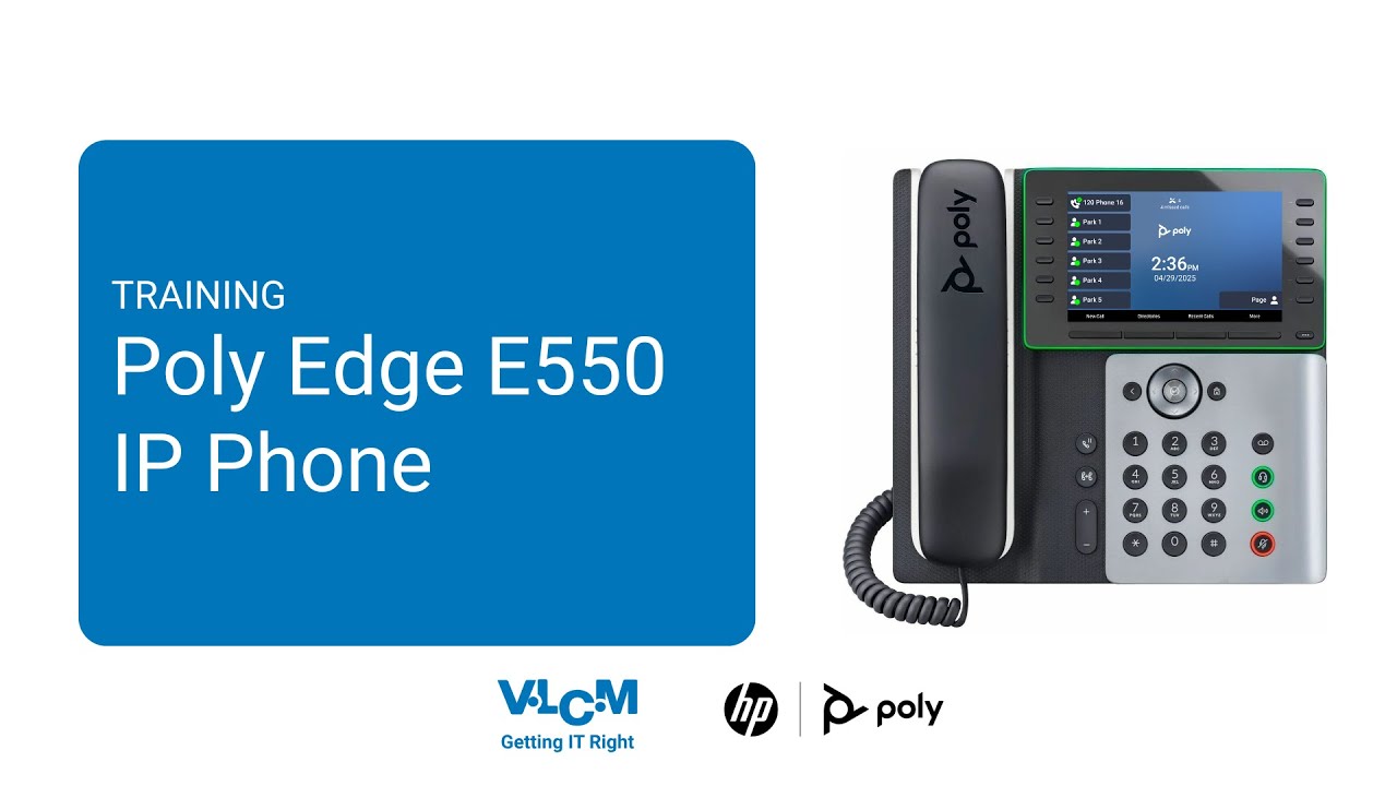 How to Use the Poly Edge E550 IP Phone - YouTube
