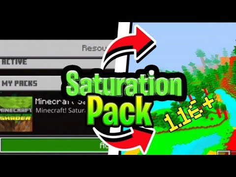 Saturation Texture Pack For 1.17+ (MCPE/BE/Windows10) - YouTube