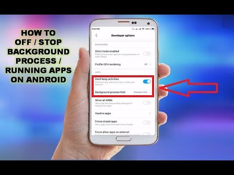 How to off / Stop Background Process / Running Apps on Android - YouTube