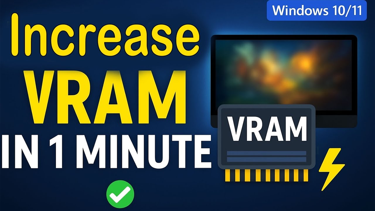How to Increase VRAM in Windows 10/11 | 100% Working Method 2026 | increase v ram | increase v ...