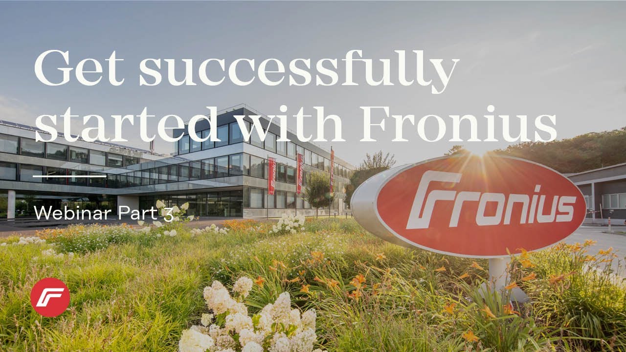 Webinar: Get successfully started with Fronius Part 3 -Digital Tools ...