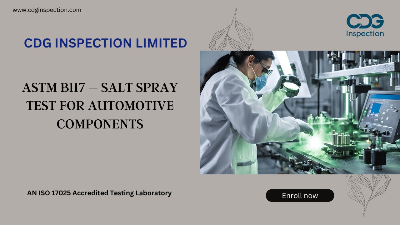 ASTM B117 Salt Spray Test for Automotive Components: Ensuring Corrosion ...