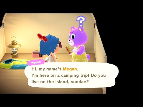 Megan At My Campsite — ACNH Shorts - YouTube