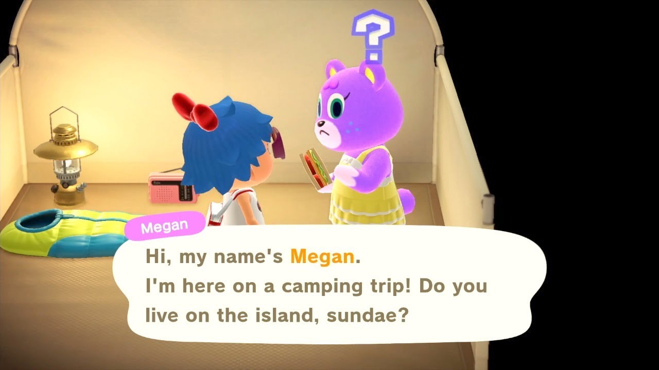 Megan At My Campsite — ACNH Shorts - YouTube