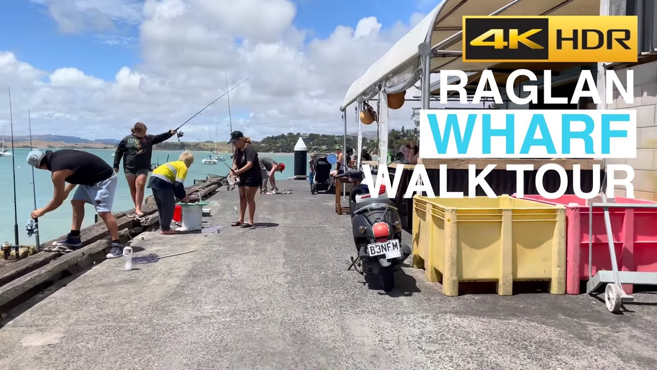 Raglan Wharf Walking Tour New Zealand 4K HDR - YouTube