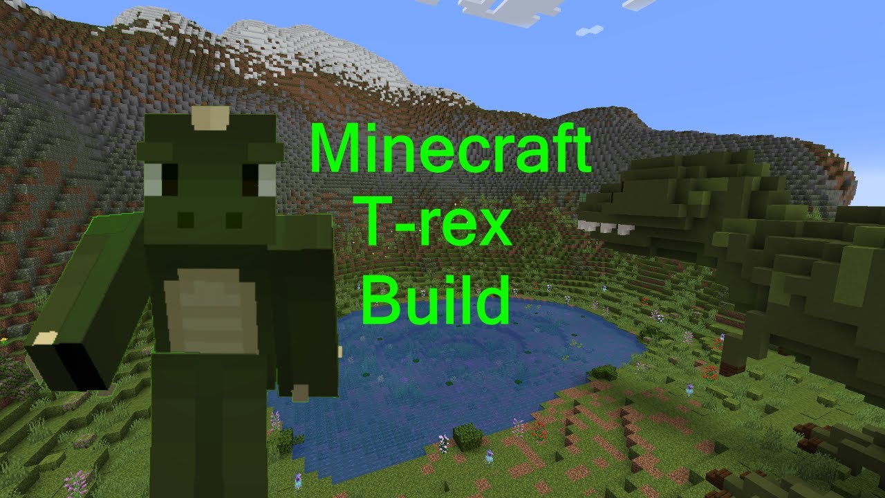 Minecraft T-Rex Build - YouTube