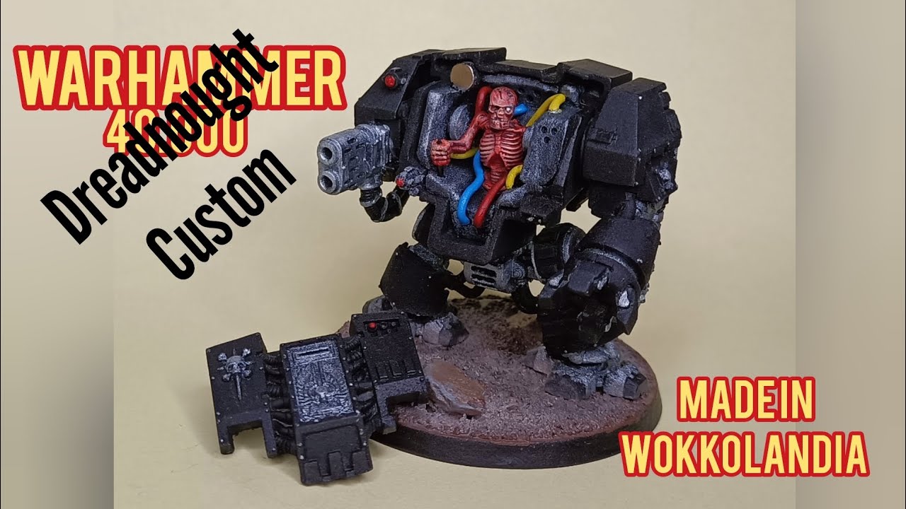 How to Customized and rescue a warhammer 40k miniature Dreadnought 81 ...
