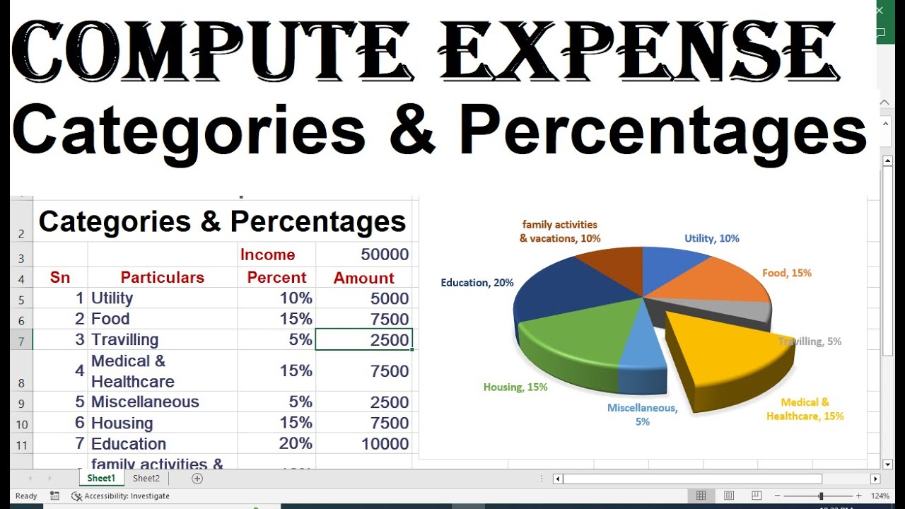 Expenses: Types, Examples, and How to Compute in Excel - YouTube