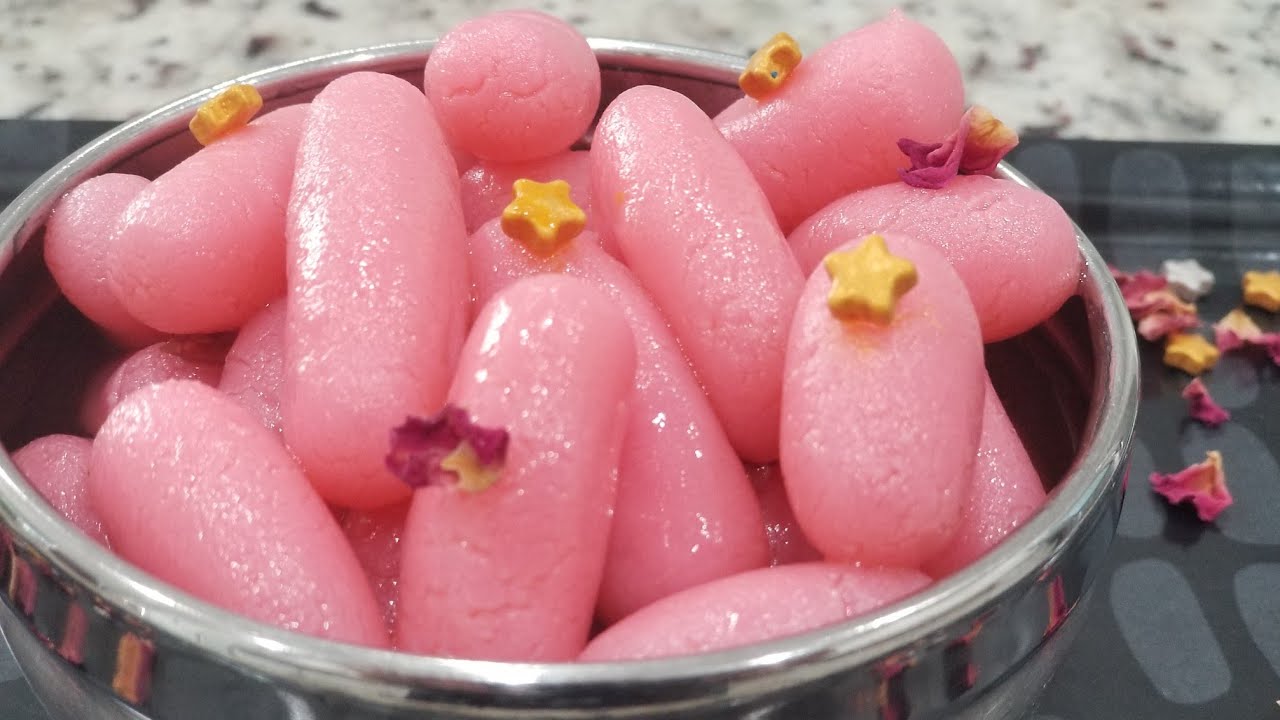 100% perfect Paneer Jamun Recipe--Pink Paneer Jamuns/ Homemade paneer ...