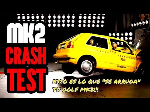 GOLF MK2 CRASH TEST - YouTube