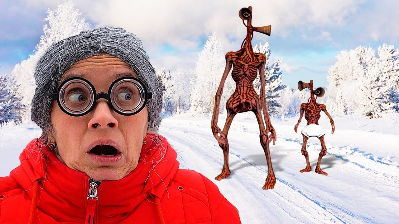 Super Granny VS Baby Siren Head and Dad Siren Head story - YouTube