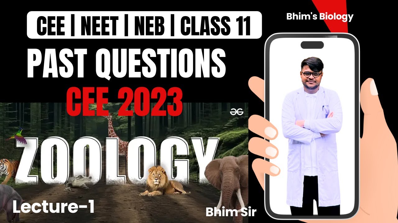 Zoology CEE 2023 Question Paper Solved | Must-Watch for Aspirants - YouTube