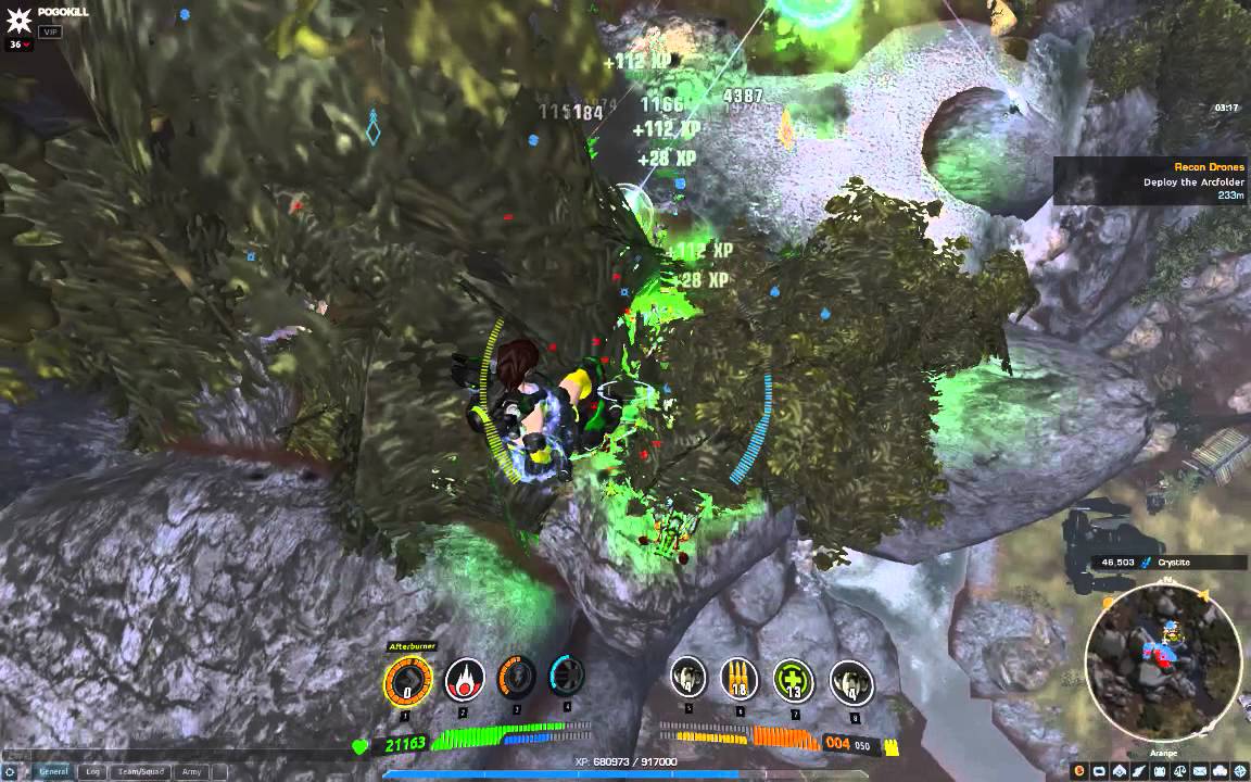 FireFall Assault Battleframe: Crater skill - YouTube