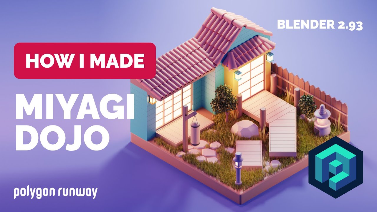 Karate Kid Dojo in Blender 2.93 - 3D Modeling Process - YouTube