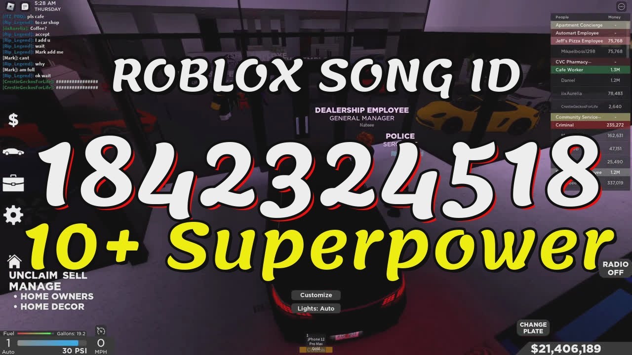 10+ Superpower Roblox Song IDs/Codes - YouTube
