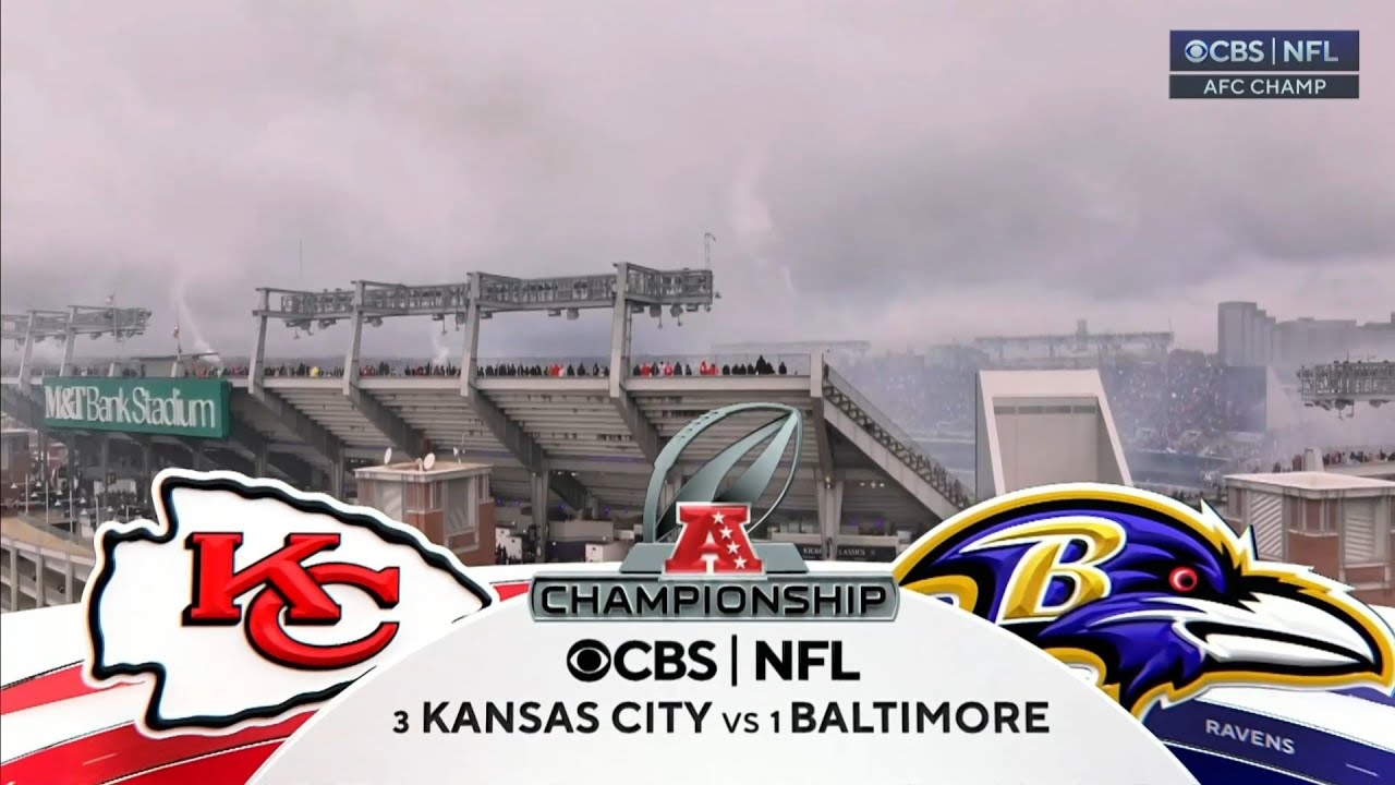 AFC Championship on CBS intro | KC@BAL | 1/28/2024 - YouTube