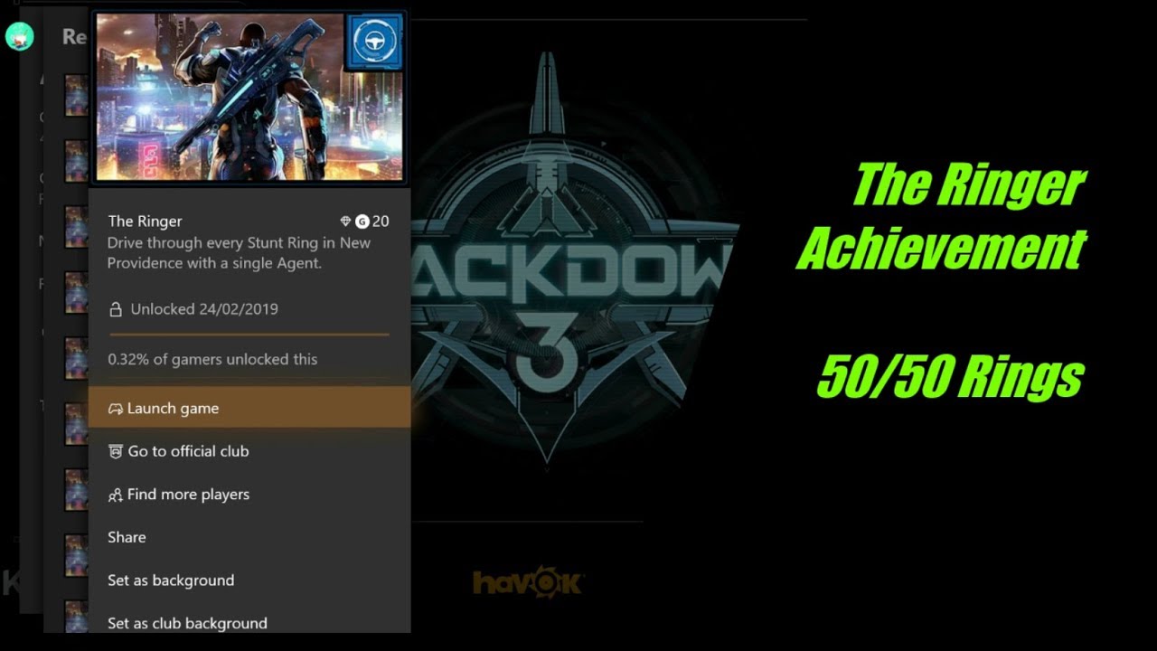 Crackdown 3 All Stunt Rings Found/Achievement (The Ringer) - YouTube