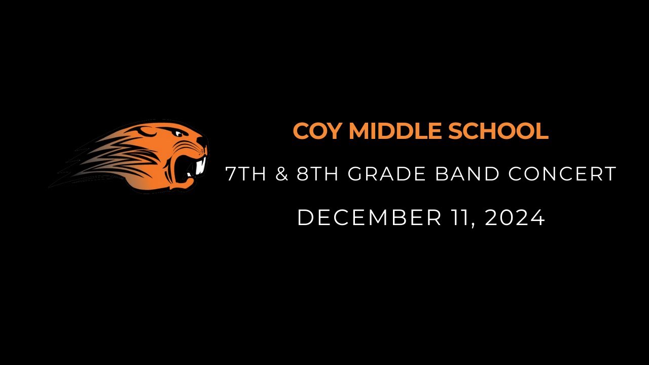 Coy Middle School 7th & 8h Grade Band Concert - YouTube
