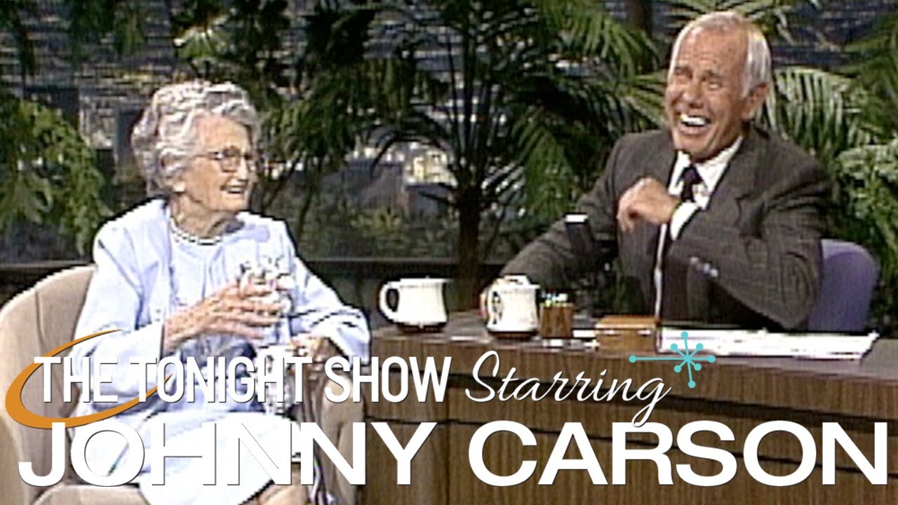 105-Year-Old Mildred Holt Busts Johnny Up | Carson Tonight Show - YouTube