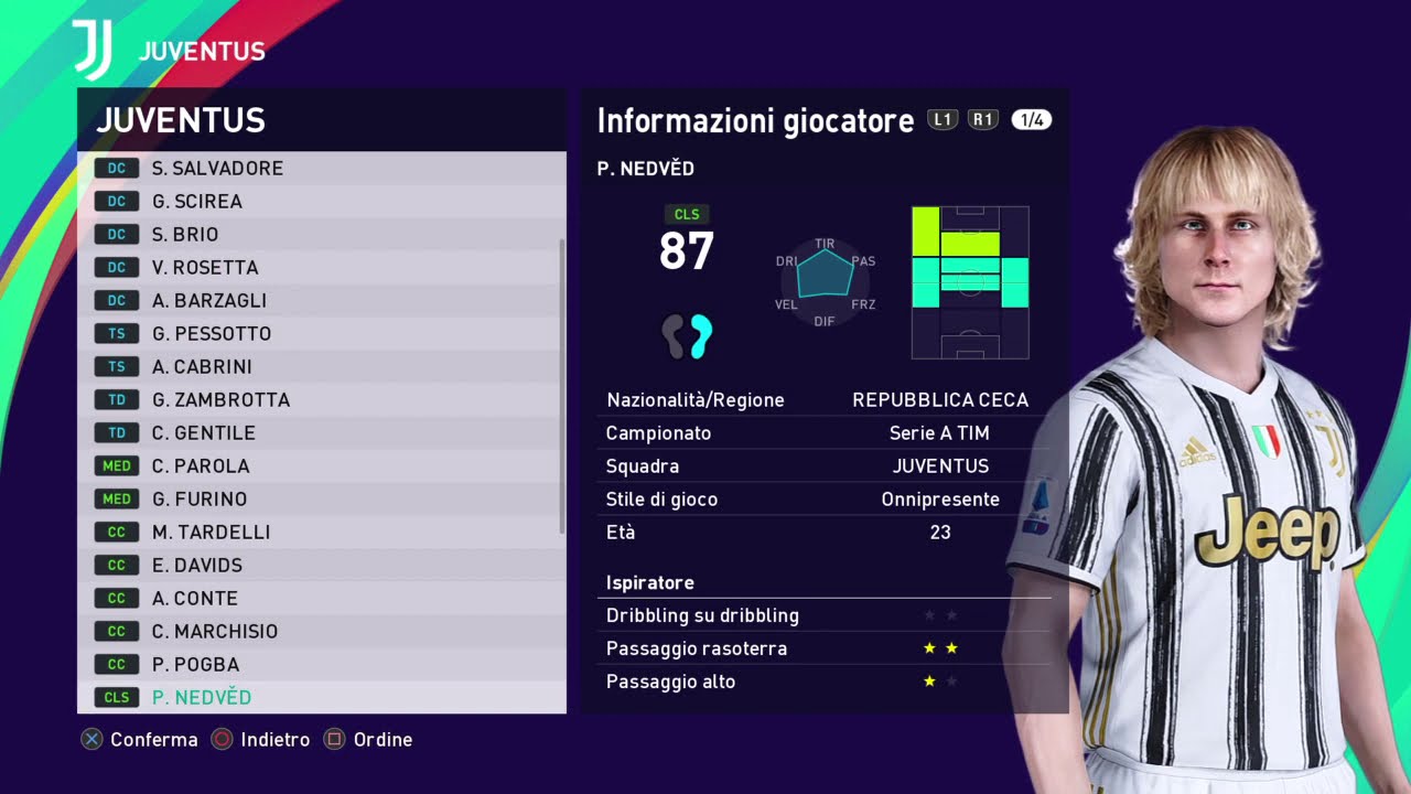 eFootball PES 2021 - JUVENTUS CLASSIC - MASTER LEAGUE CLASSIC PROJECT ...