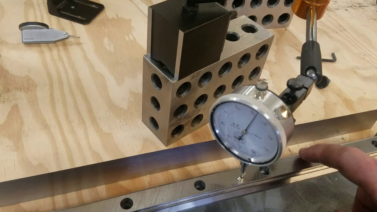 How to bend hg20 linear rail sorta straight. - YouTube