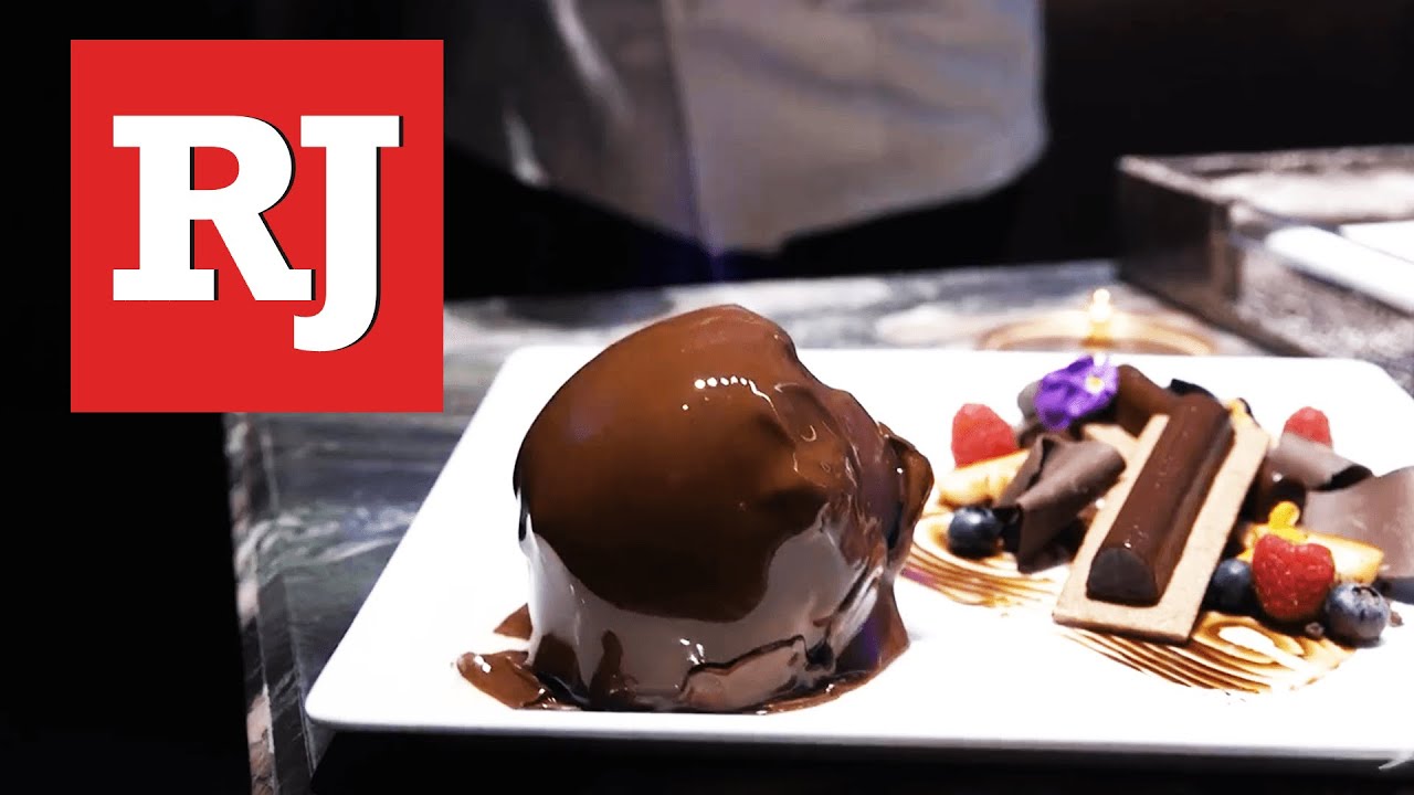 How it's made: Morimoto's flaming chocolate tart - YouTube