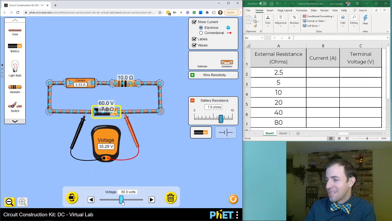 Internal Resistance Lab Tutorial - YouTube