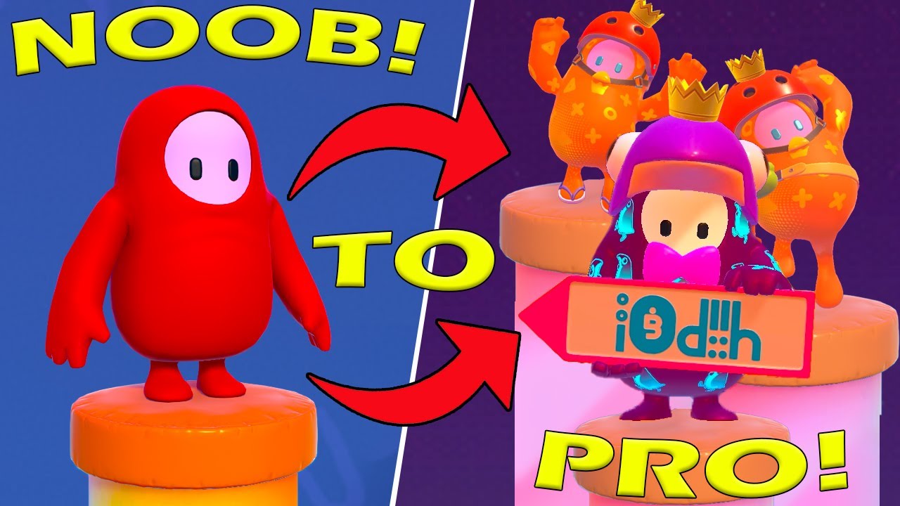 Fall Guys NOOB WINS 3 CROWNS IN A ROW! (First Crown Win) - YouTube