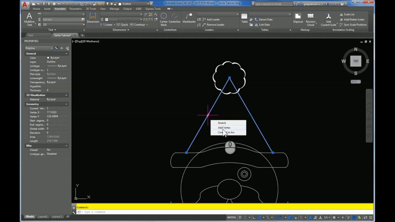 AutoCAD Visits Father Christmas - YouTube