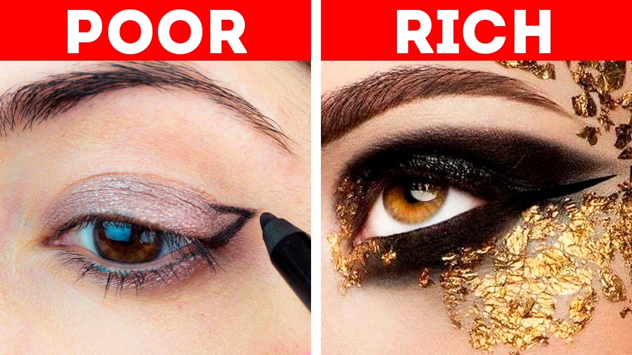 Makeup Tricks You'll Be Glad to Know || RICH VS POOR - YouTube