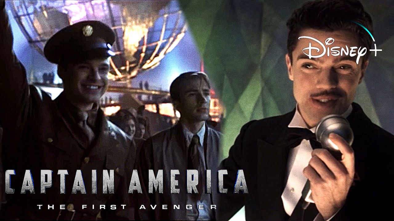 Captain America: TFA | Bucky And Steve Stark Expo Scene | Disney+ [2011 ...