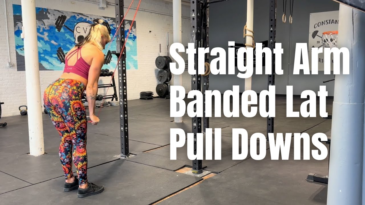 TTSL Daily | Straight Arm Banded Lat Pull Downs - YouTube