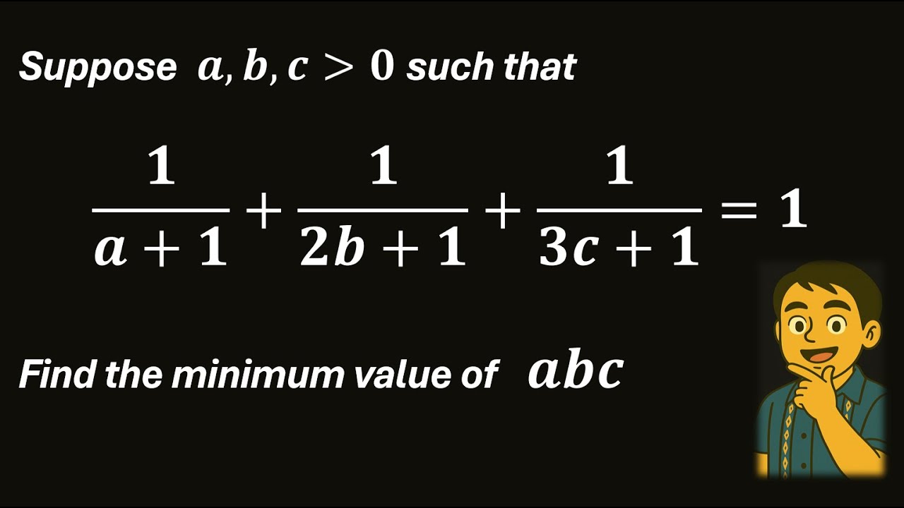 Minimum Value of abc Given a Unique Equation | AM-GM Inequality Problem ...