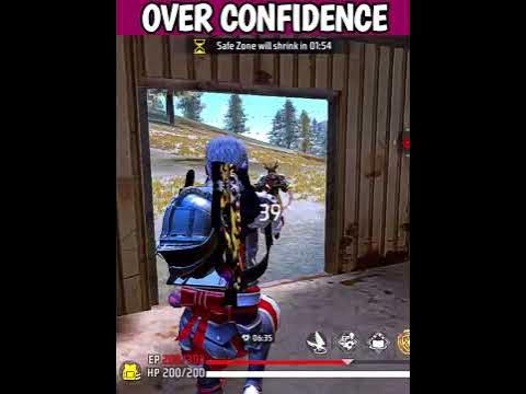free fire 1V4 situation 🤯 🥵 Power of Overconfidence 🔥#freefire #shots - YouTube