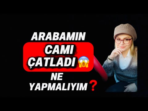 ARABA CAMI ÇATLAYINCA NE YAPILIR?ARABA CAM ÇATLAĞI İLERLER Mİ?#direksiyondersi #ilerisürüş